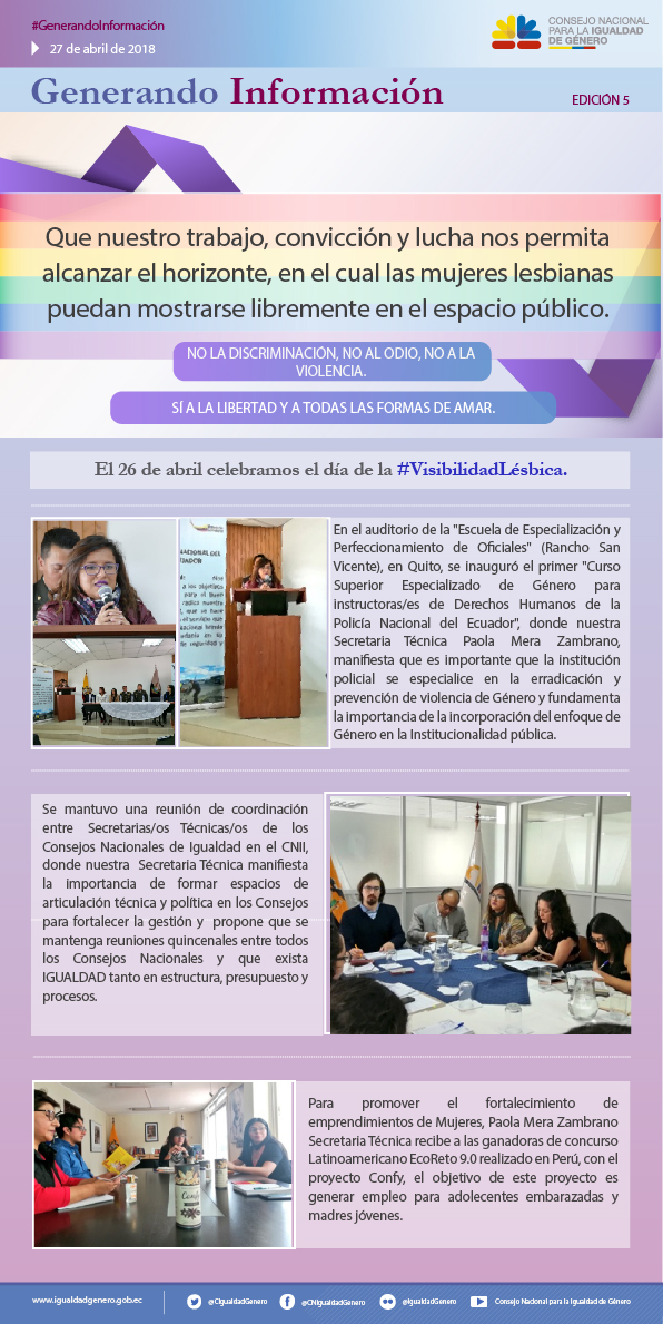 Boletín Informativo – Consejo Nacional para la Igualdad de Género – CNIG Boletín Informativo – Consejo Nacional para la Igualdad de Género – CNIG