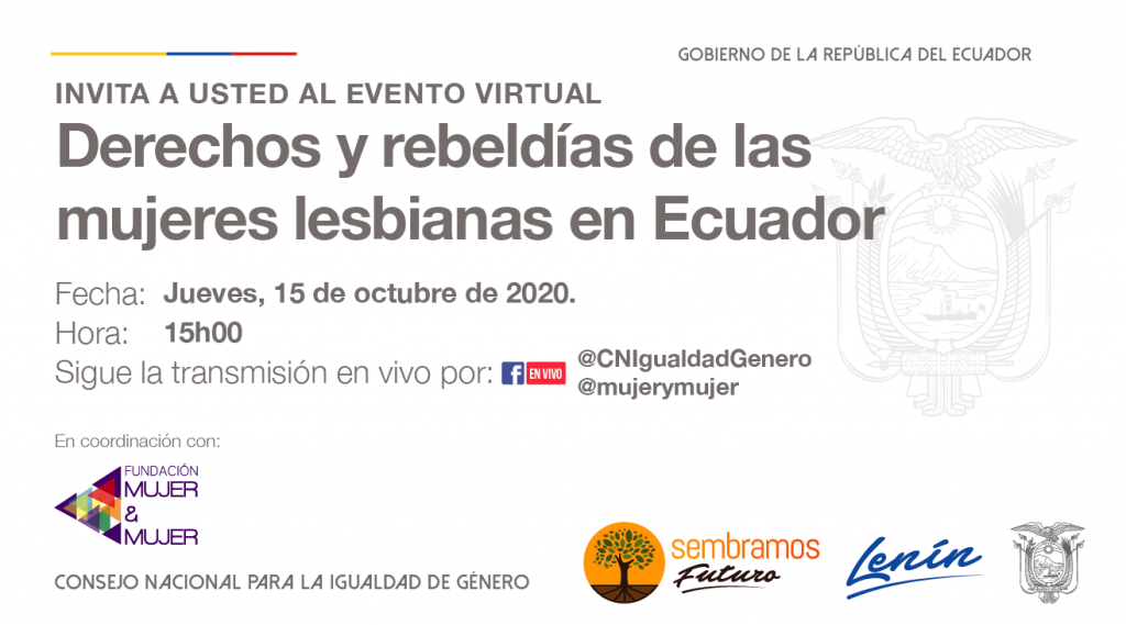 Webinario “derechos Y Rebeldías De Las Mujeres Lesbianas En El Ecuador
